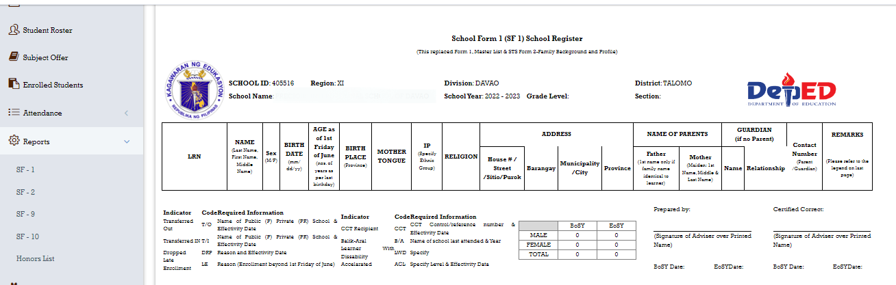School Management System – DATALINX